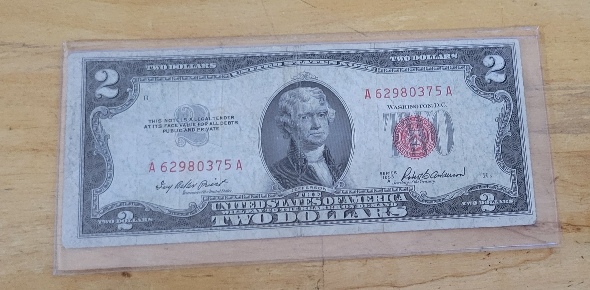 2 Dollar Bank Note Red Seal Various Years – MTNB